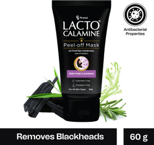Lacto Calamine Face Peel Off Mask, Men & Women; Charcoal Pore Cleansing ...