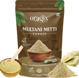 Oragix Multani Mitti Powder Face Pack For Men & WoMen Brightening ...
