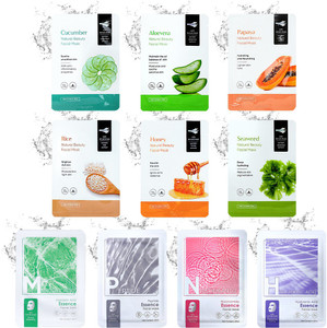 MINISO Facial Sheet Masks for Glowing Skin,Natual Sheet Mask Combo Pack ...