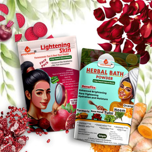 voorkoms Lightening & Herbal Bath Combo Face Skin Care Powder. - Price ...