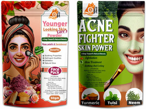 Ordershock Younger Looking & Acne Fighter Powder Combo Face Skin Care ...