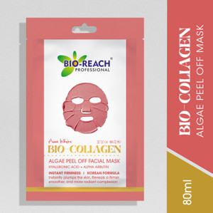 Bio Reach Bio-Collagen Algae Peel Off Face Mask, Korean Formula ...