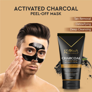 Globus Naturals Activated Charcoal Peel off Mask For Men Enriched With ...