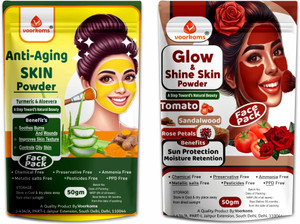 voorkoms Anti Aging Skin & Glow, Shine Skin Powder Combo Face Skin Care ...