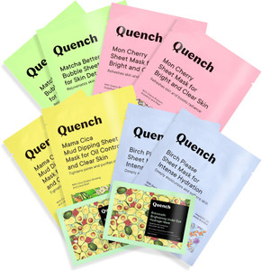 Quench Korean Sheet Mask & Under Eye Patches Combo - Price in India ...