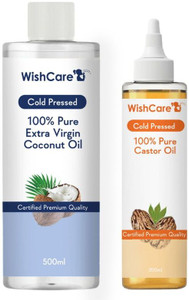 WishCare Castor Oil (200 Ml)ium Cold Pressed Extra-Virgin Oil Hair Oil ...