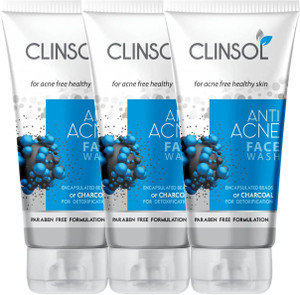 Clinsol ANTI ACNE FACE WASH PACK OF @3 Face Wash - Price in India, Buy ...