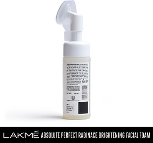 Lakmé Perfect Radiance 100% Soap-Free Mild Facial Foam to wash away oil ...