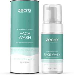 Zecra Acne Avert Foaming Unisex with Morning Energy (3.38 oz) Face Wash ...