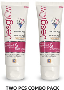 JESGLOW JES GLOW GLYCOLIC ACID & SALICYLIC ACID FACEWASH (2*75 ML) Face ...