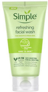 Simple Kind to Skin Refreshing Facial Wash With 100% No Soap Formula ...