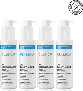 CLARICA 2% Salicylic Acid Facewash for Deep Cleansing and Skin ...