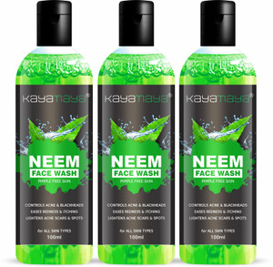 Kayamaya Neem for Acne & Pimples - Pack of 3 Face Wash - Price in India ...