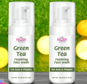 mom touch Green Tea Foaming Facewash With Aloe Vera Extract For ...