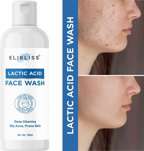 ELIBLISS Skin Soothe Gentle Lactic Acid Facial Cleanser for Men and ...