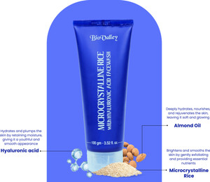Biovalley Microcrystalline Rice Facewash, Gentle Exfoliation, Smoother ...