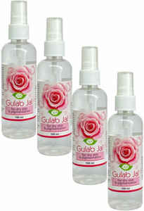 MEGHDOOT Rose Water for Dry Skin & Pigmentation 100ML Pack of 4 Face ...