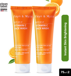 ZM Zayn & Myza Bright Me Up Vitamin C All Skin Type|Pack of 2 Face Wash ...