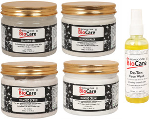 BEAUCODE BioCare Diamond Facial Kit 500g With De Tan Face Wash 100ml ...