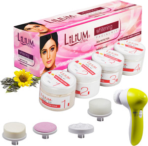 LILIUM Herbal Insta Glow Whitening Facial Kit 2kg With Face Massager ...