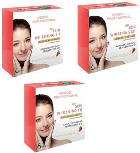 UNIQUE PROFESSIONAL Skin Whitening Facial Kit with Mulberry Extract and ...