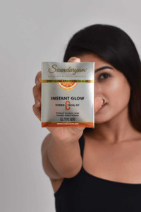 Soundaryam Instant Glow Vitamin C Facial Kit 7 Easy Step Facial Kit All ...