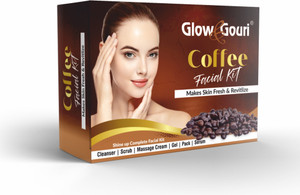 indkus nexa Glow & Gouri Coffee Facial Kit|Cleanser|Scrub|Cream|Gel ...