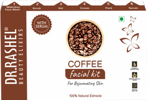 DR RASHEL COFFEE FACIAL KIT FOR REJUVENATING SKIN WITH SERUM ...