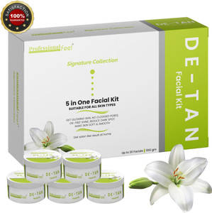 PROFESSIONAL FEEL SIGNATURE COLLECTION DETAN FACIAL KIT WITH 5 STEP ...