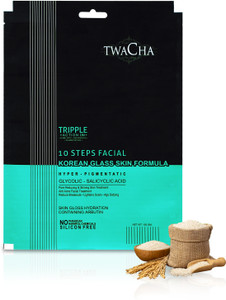 TWACHA 10 Steps Facial Kit for KOREAN GLASS SKIN with Glycolic ...