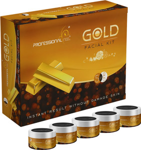 PROFESSIONAL FEEL Gold Facial Kit, Premium Range For Fairness, Whiting ...
