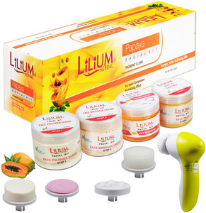LILIUM Papaya Facial Kit 2KG With 5in1 Face Massager - Price in India ...