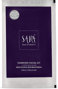SARA SOUL OF BEAUTY 6 Step Diamond Facial Kit For Reduced Skin Tone,Tan ...