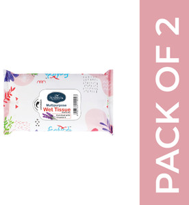 seabird Ultra Soft Fresh Clean Glow Wipes Pocket Size Facial Wet Tissue ...