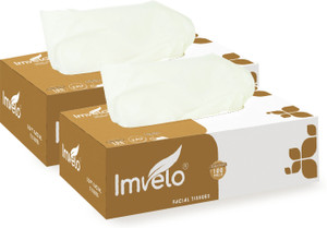IMVELO GREEN YOUR HYGIENE 2-Ply Tissue Papers Box|100 Pulls Each|Ultra ...