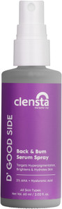 Clensta Side Back And Bum Serum Spray With 2% AHA For Hyperpigmentation ...
