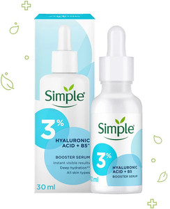 Simple Booster Serum 3% Hyaluronic Acid + Vit B5 For Deep Hydration ...