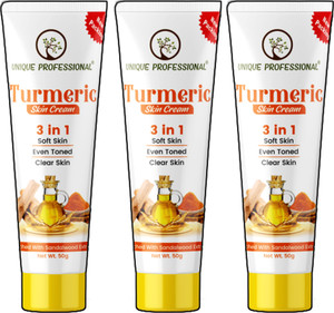 UNIQUE PROFESSIONAL 3 IN 1 TURMERIC SKIN CREAM 50 GR PACK OF 3 Price in ...