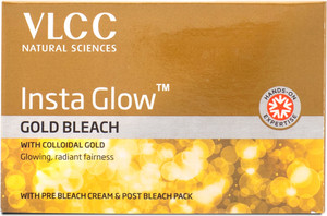 VLCC Insta Glow Gold Bleach For Radiant & Glowing Skin - Price in India ...