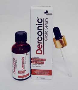 DERCONIC Glojic Serum Enriched With Glutathione , Vitamin E For Skin ...