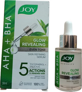 Joy Revivify AHA & BHA Face Serum for Glowing Skin 30 ml |Glow ...