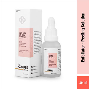 THE COPPER SCIENCE 25% AHA-Glycolic Exfoliate Peeling Solution For Face ...