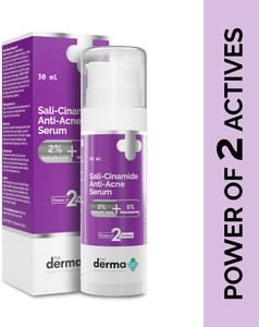 The Derma Co Sali-Cinamide Anti-Acne Face Serum with 2% Salicylic Acid ...