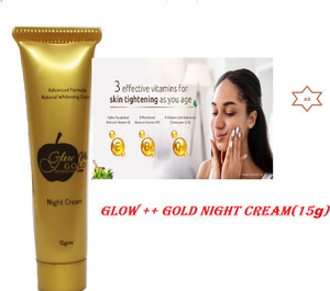 Glow plus Gold ++ For Instant Glow And Skin Brightening Night Cream ...