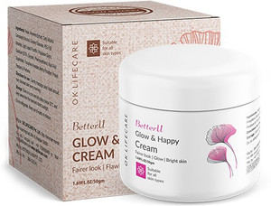 OK LIfe Care BETTERU GLOW & HAPPY CREAM 50GM Price in India - Buy OK ...