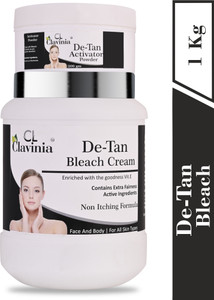 CLAVINIA Professional De-Tan Bleach Cream With Activator 1 kg Price in ...