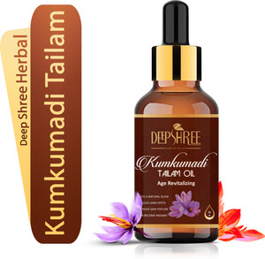 Deep Shree Herbal Kumkumadi Tailam For Ultra Brightening Glow With Pure ...