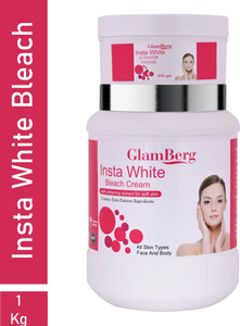 Glamberg Insta White Bleach Cream With Activator 1 kg Price in India ...