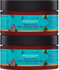 Pilgrim White Lotus Day Cream SPF 50 (Pack of 2) Price in India - Buy ...