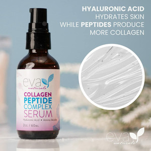 Eva Naturals Peptide Complex Serum for Skin, Anti-Aging, Collagen ...